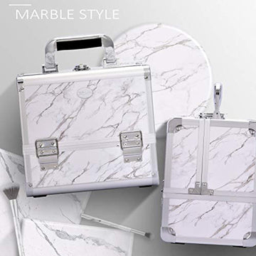 Joligrace Marble White Makeup Case M88N