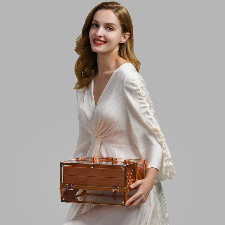 Rose Gold Cosmetic Box 81E – Joligrace