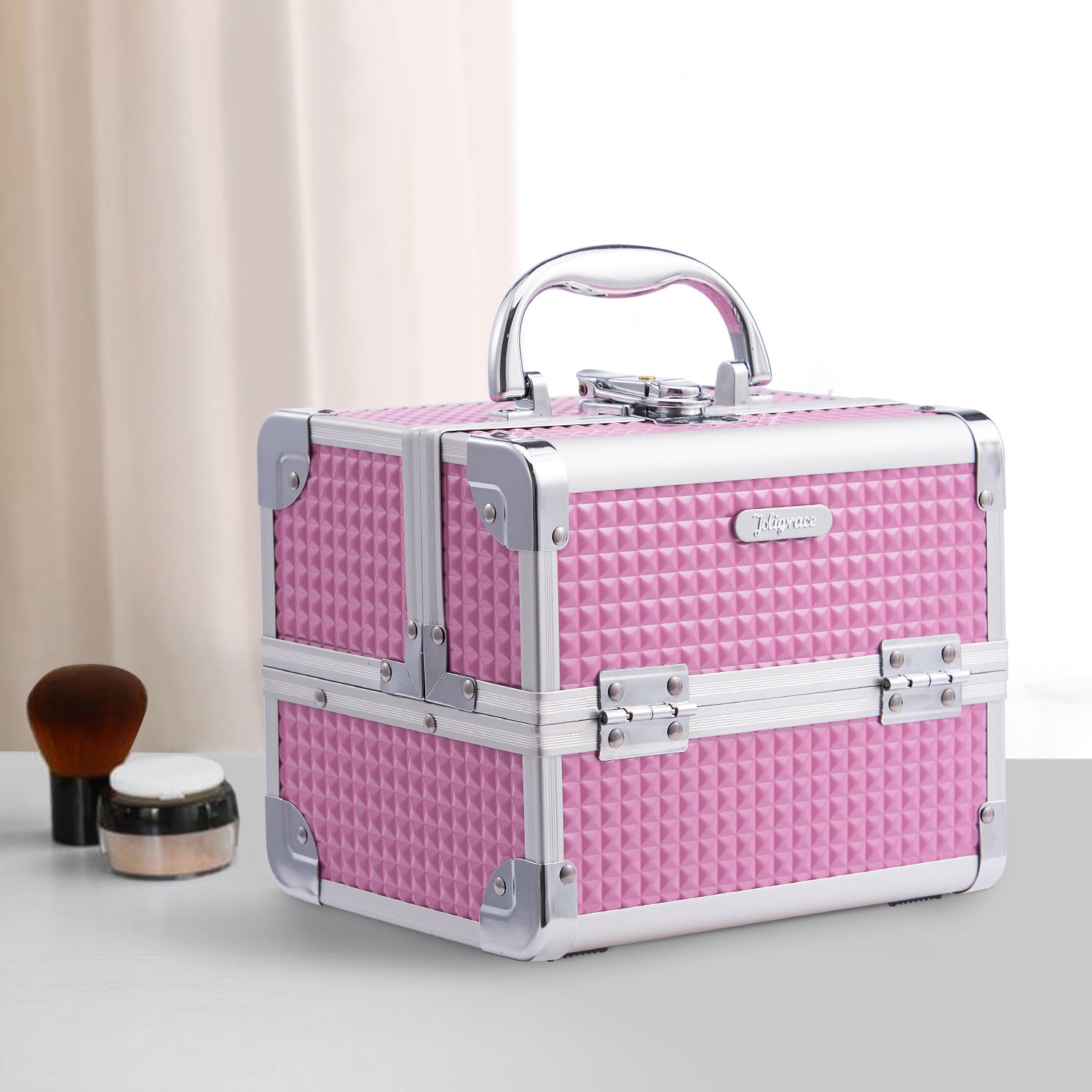 Joligrace Pink Makeup Case M83R - Joligrace